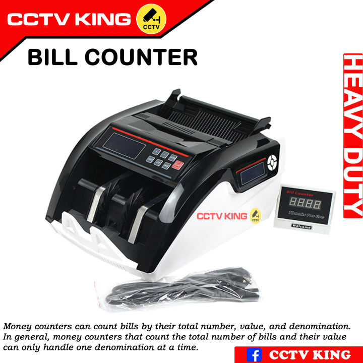 Automatic Money Bill Counter Machine with Counterfeit Detector, Fake ...