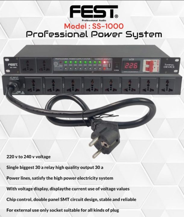 POWER SEQUENCER FEST SS1000 / SS 1000 SQUENCER FEST ORIGINAL | Lazada ...
