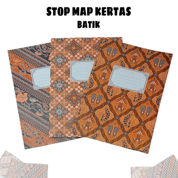 Stop map batik ukuran F4 / folio map kertas | Lazada Indonesia