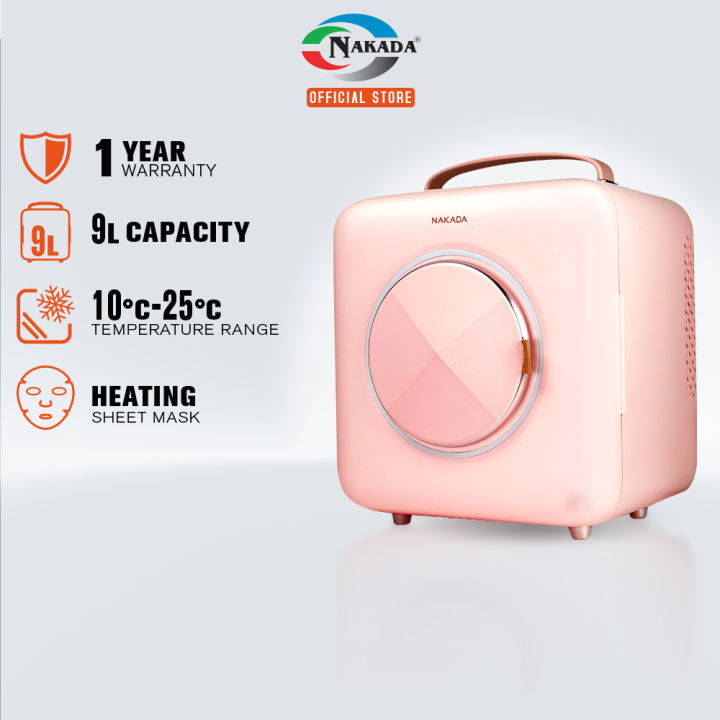 Nakada Beauty Care Fridge NC33 9 Liter LED Light Cooler Cosmetic Facial ...