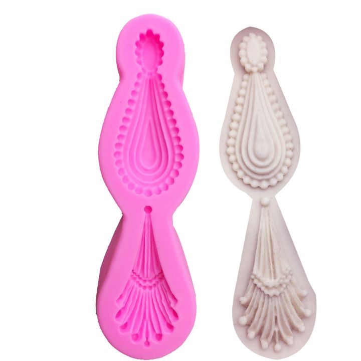 【Daily Deals】 M0895 Drop Of Water Lace Pattern Cake Silicone Mold ...