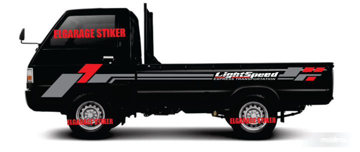 Stiker mobil mitsubishi l300cuttng stiker body bak l300 stiker variasi ...