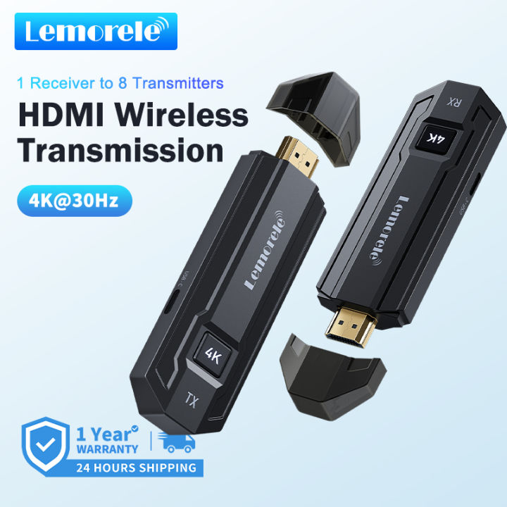 Lemorele P50 Wireless screen sharing device WiFi HDMI Transmitter ...