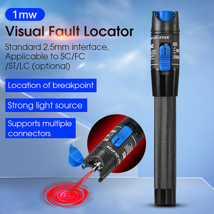 Visual Fault Locator, 5MW Optic Fiber Cable Tester with FC Male to LC ...
