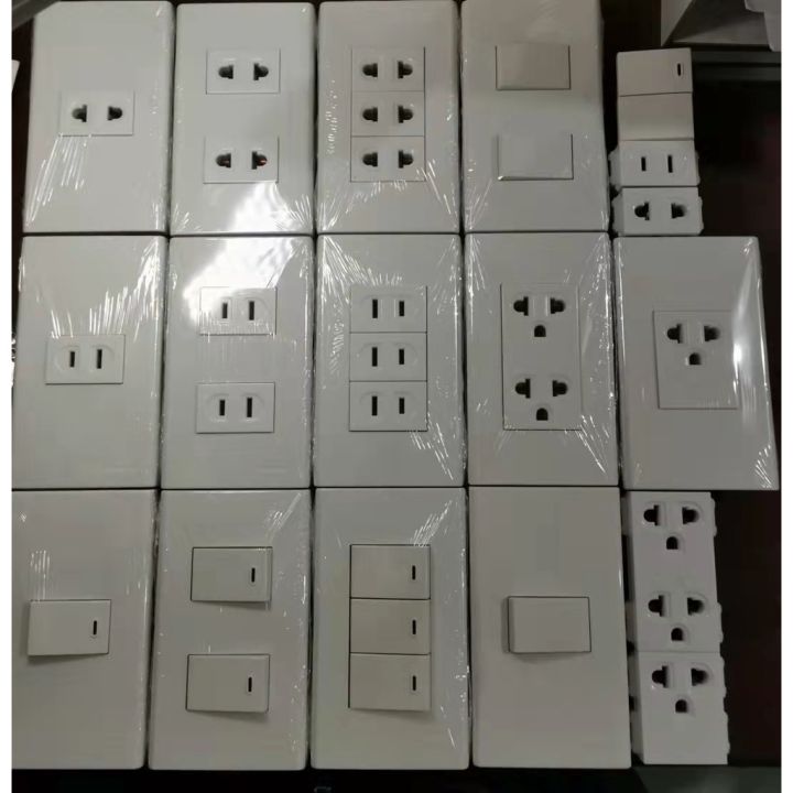 Panasonic wide series switch and outlet. 1 gang, 2gang, 3 gang. 1 way ...