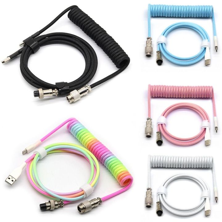 Thtrhwth Computer Keyboard Accessories 3 Meter Braided Thread Gaming Keyboard Type C Usb Cable