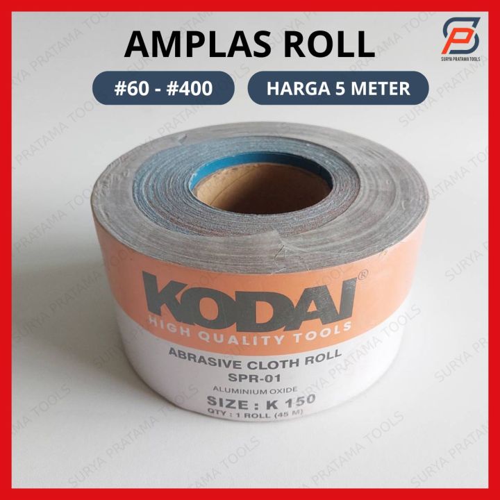 [5 METER] AMPLAS ROLL METERAN 4 INCH KODAI / AMPLAS ROL KAIN PER 5 ...