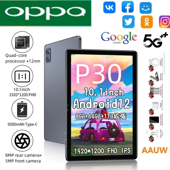 0PPQ 2023 Tablet 5G murah BARU P30 Tablet Baru Komputer Lengkap Layar ...