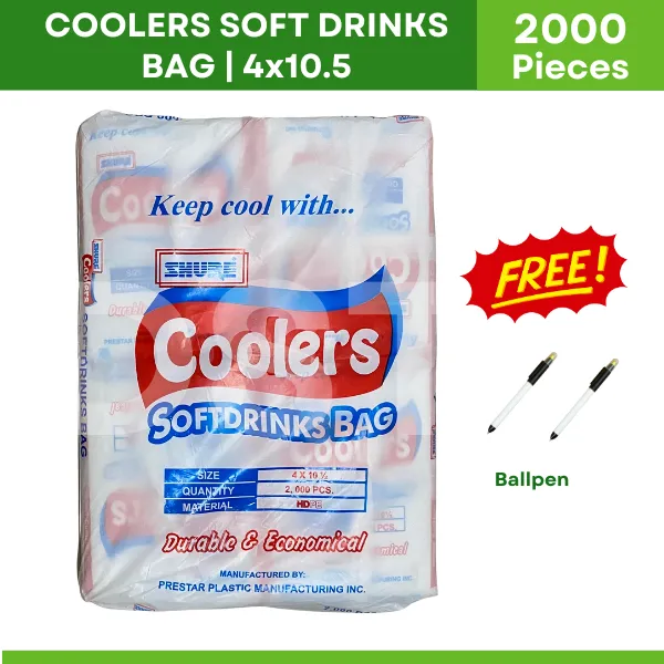 Shure Coolers Plastic Softdrinks Bag | 2000 pcs and 100 pcs ( 20 packs ...