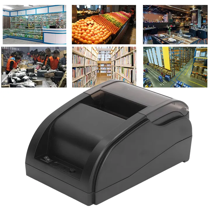 เครื่องพิมพ์ใบเสร็จรับเงินเครื่องพิมพ์ความร้อนความร้อน POS USB บลูทูธ60 ...
