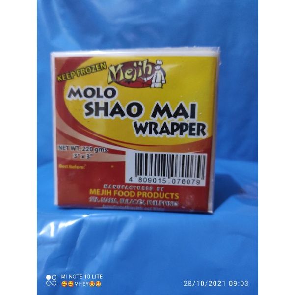 Meji Siomai Wrapper 3"x3" medium size (5 pack) | Lazada PH