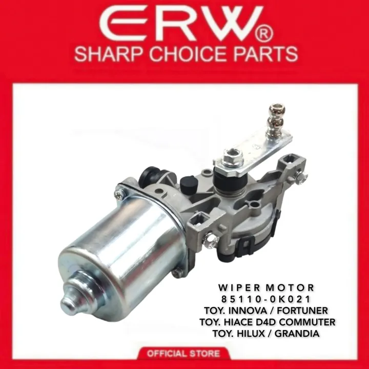 WIPER MOTOR Replacement Part No( 85110-0K021 ) TOYOTA INNOVA / FORTUNER ...