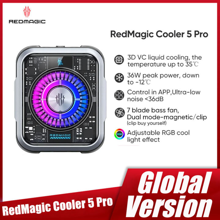 RedMagic Cooler 5 Pro Magnetic Ice FunCooler RGB LED 36W Semiconductor ...