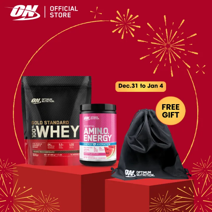 Gold Standard 100% Whey Protein 1 lb + Essential Amino Energy with ...