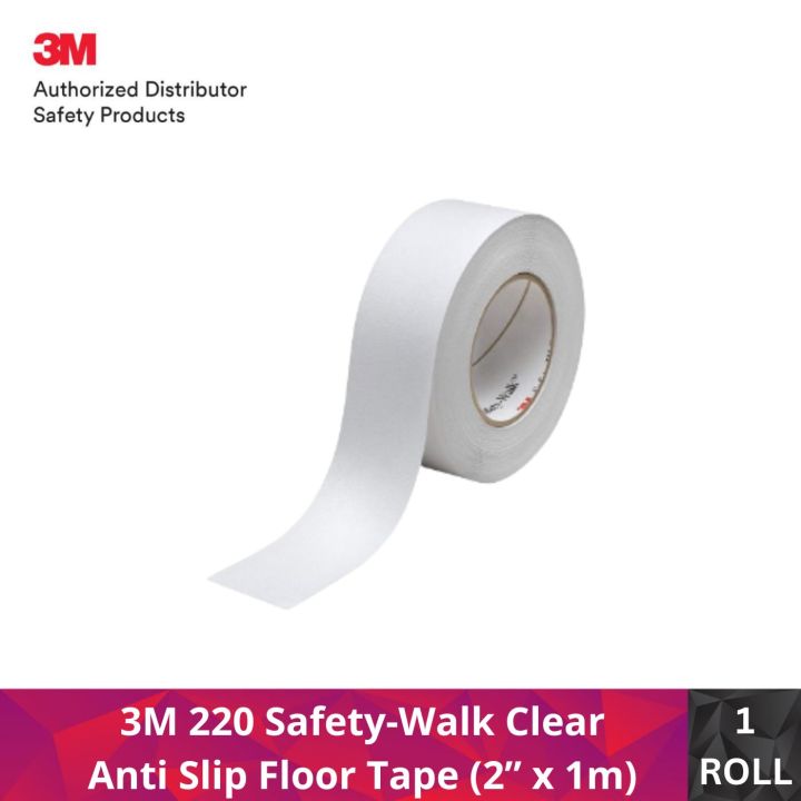 3M™ 220 Safety-Walk Clear Anti Slip Floor Tape (2” x 1m) | Lazada