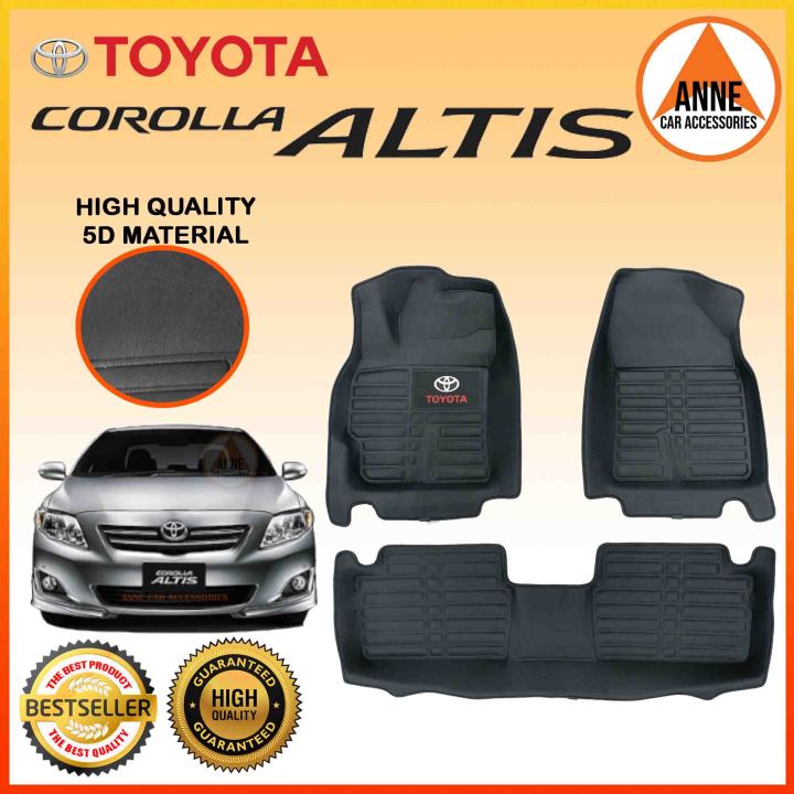 5D Deep Dish Matting for Toyota Corolla Altis 2008 2009 2010 2011 2012 ...