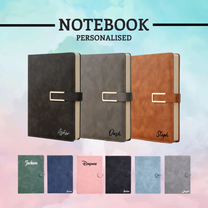 Personalised A5 Notebook PU Leather - Gift/ Present/ Farewell/ Teacher ...