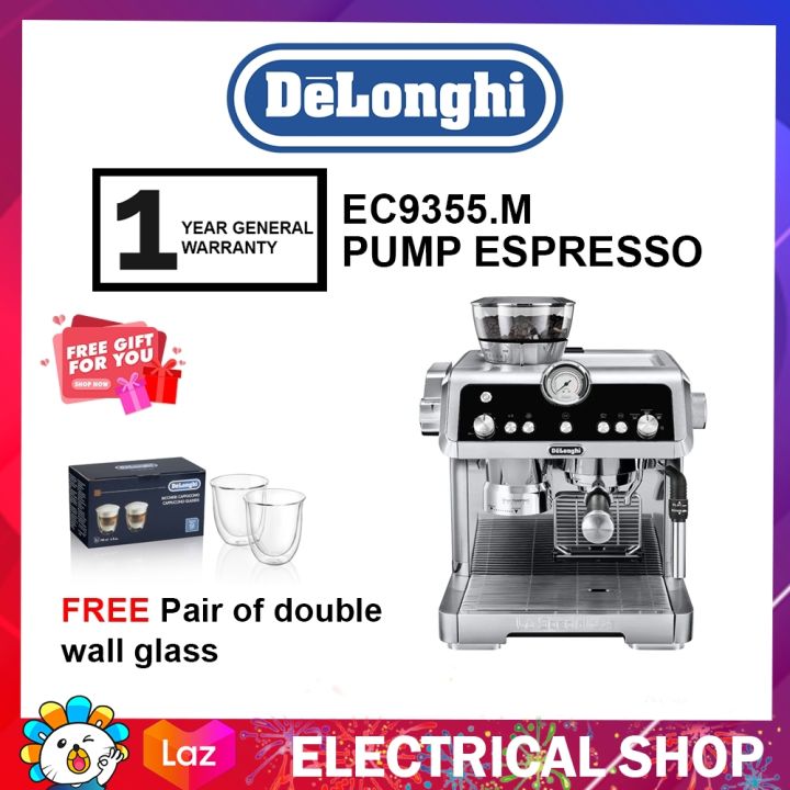 DeLonghi Pump Espresso Machine EC9355.M with 3 Preset Recipes / EC9355M ...