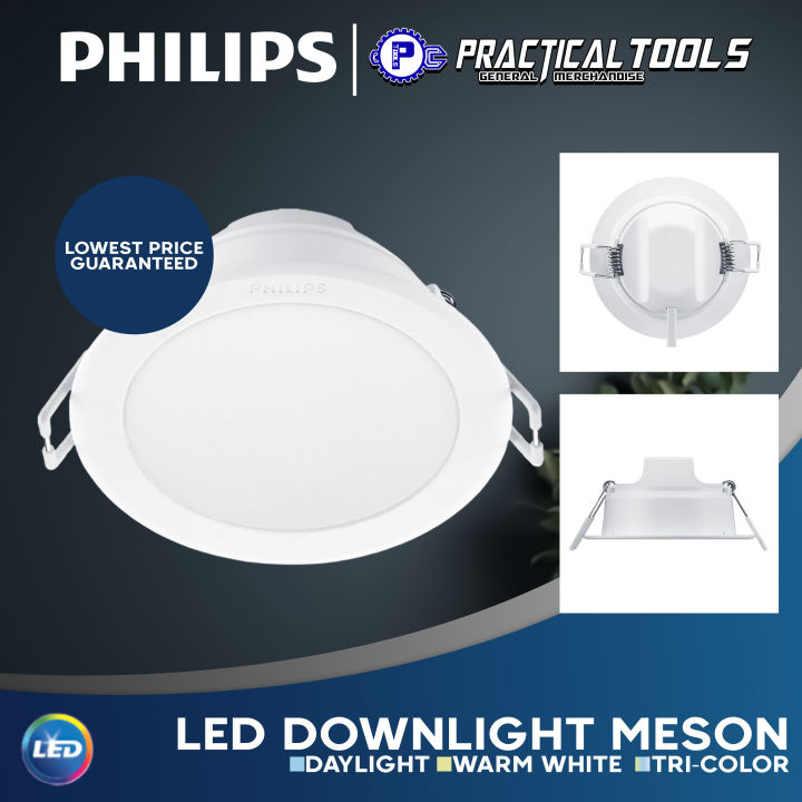PHILIPS LED Downlight Meson 3.5W, 5W & 9W DAYLIGHT and TRI-COLOR ...
