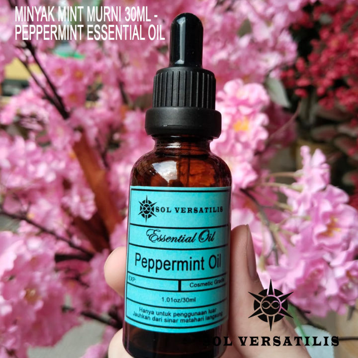 Minyak Mint Murni 30ml - Peppermint Essential Oil / Cold Pressed Hair Treatment Penumbuh Rambut ...
