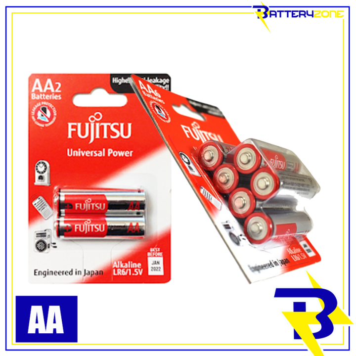 Fujitsu AA Alkaline Battery 1.5volts AA LR6 UM3 SUM3 Disposable Heavy ...