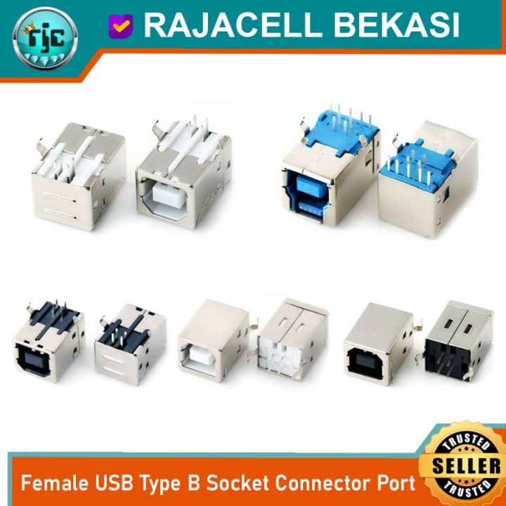 Konektor Soket USB Female type B USB 2.0 3.0 Socket Connector Port ...