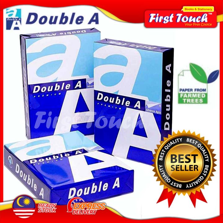 Double A A4 Paper 80gsm 500sheets / 100sheets Kertas Putih A4 80gsm A4 ...