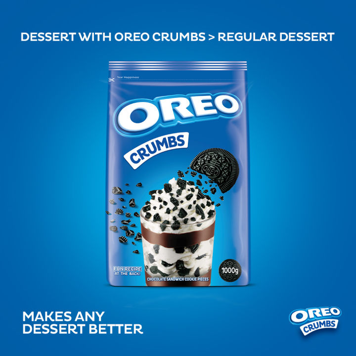Oreo Crumbs คุกกี้ครัมบ์โอริโอ้ น้ำหนัก 1,000 กรัม BBF.10/12/24 สินค้า ...
