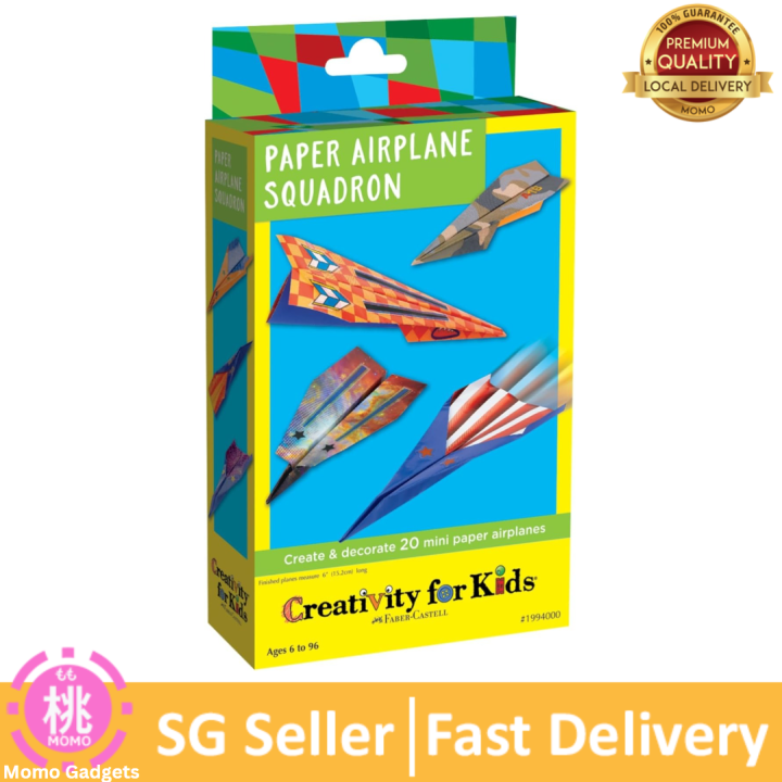 Creativity for Kids Paper Airplane Squadron - Create 20 Paper Airplanes ...