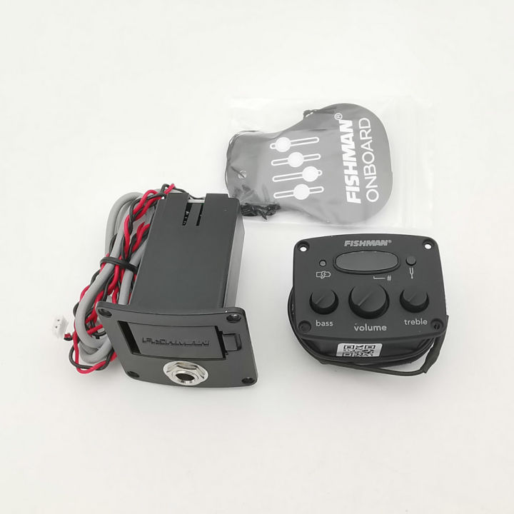 2021 New Style Original Fishman Mini Pickups EQ Tuner Silver Piezo Active pickups Amplification ...