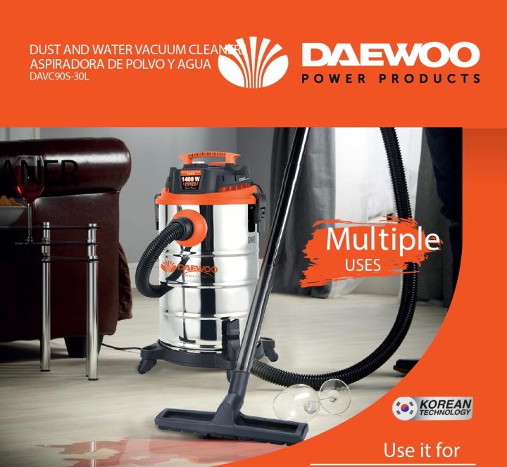 Daewoo DAVC90S-30L 30L 3in1(Wet,Dry & Blower) vacuum cleaner ...