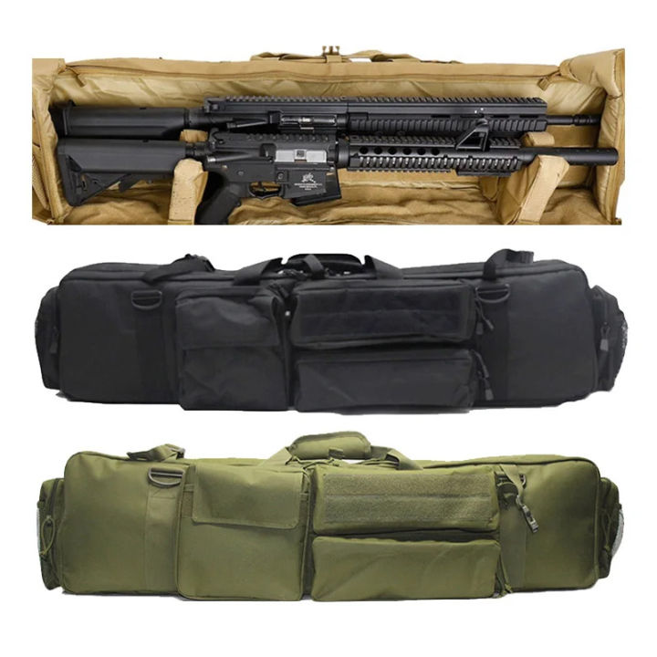 Tactical dual bag military sniper backpack double carry bags for M249 ...