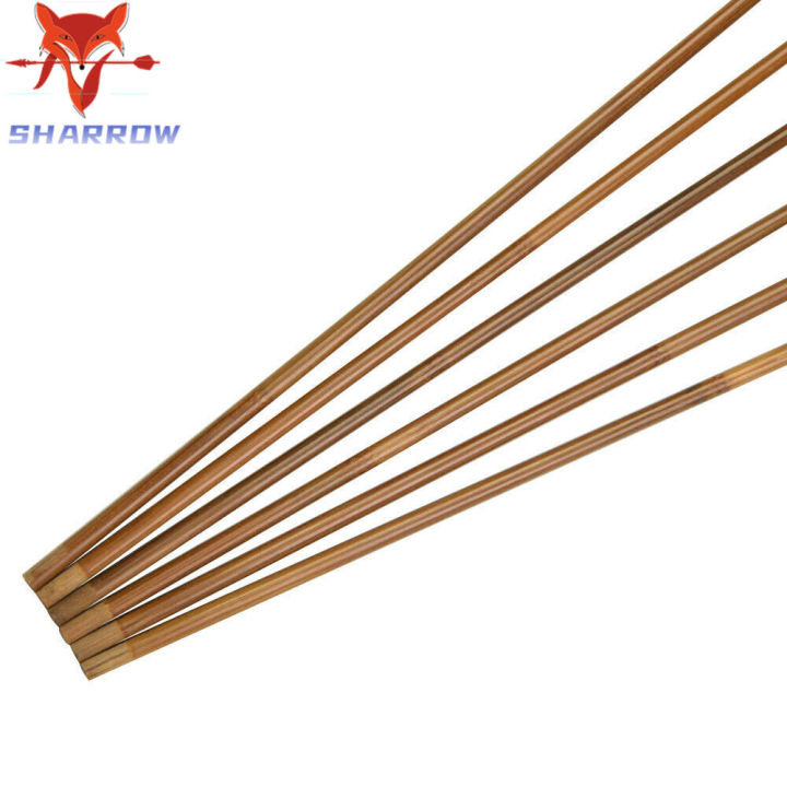 33 "ลูกศรไม้ไผ่5'' ขนนกธรรมชาติแบบดั้งเดิมลูกศรธนู DIY 8Mm | Lazada.co.th