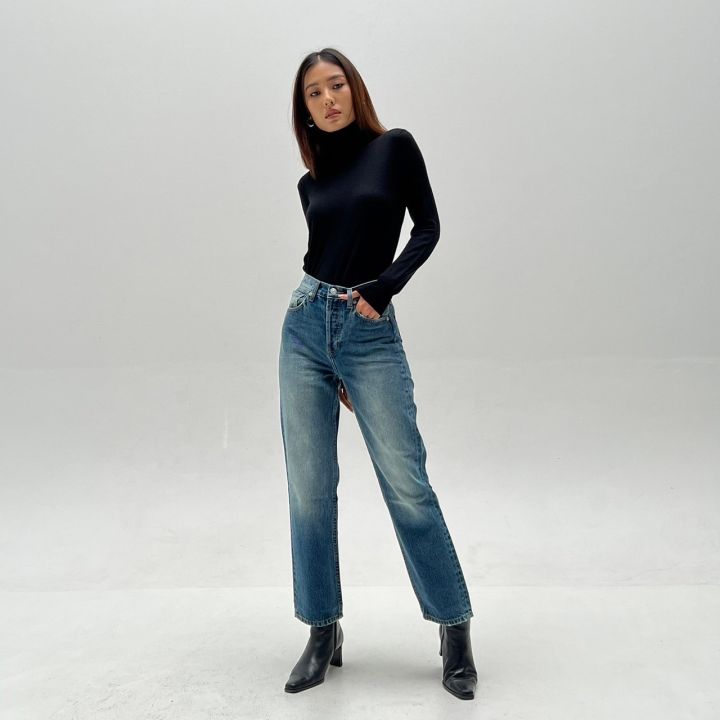 AIMER - 90s Straight Jeans | Lazada.co.th