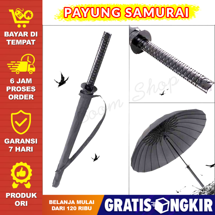 Payung Katana Pedang Samurai HHYUKIMI Payung Unik Jepang Bentuk Samurai ...