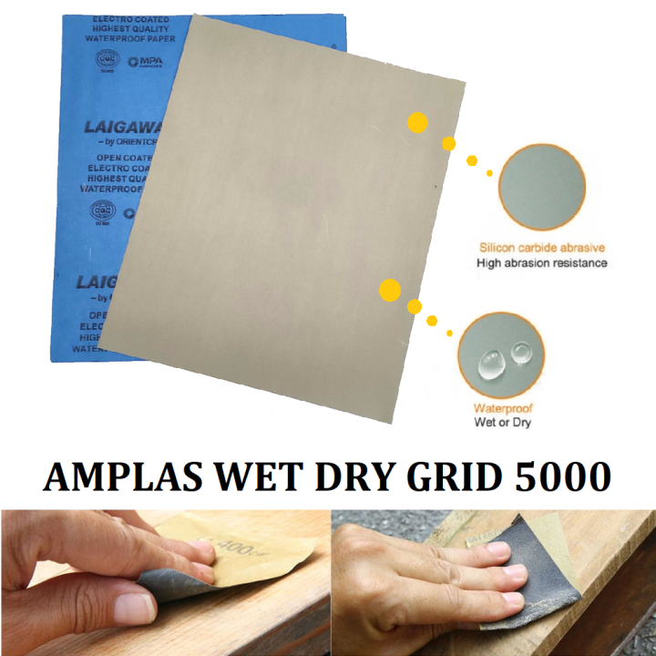 Laigawa Amplas Grit 5000 Lembaran Amplas Kayu Besi Amplas Kertas 5 ...