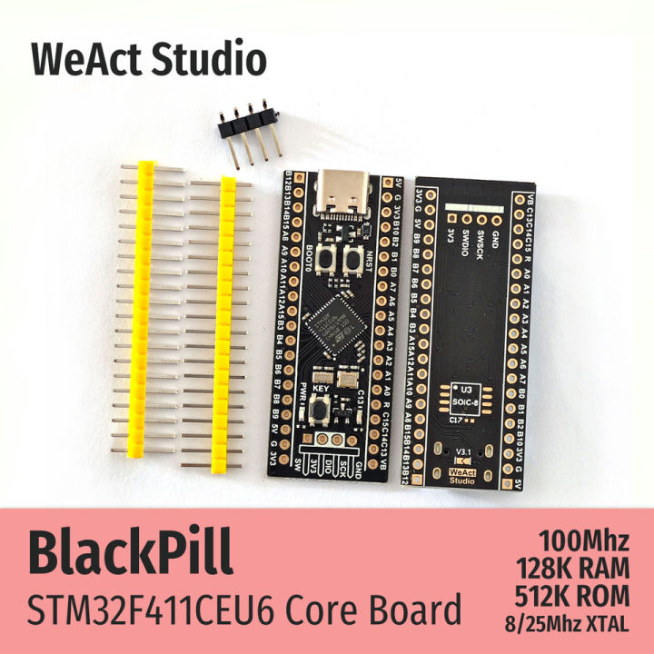 Weact Blackpill STM32F411CEU6 STM32F411 STM32F4 STM32 Core Board Learning Board Development ...