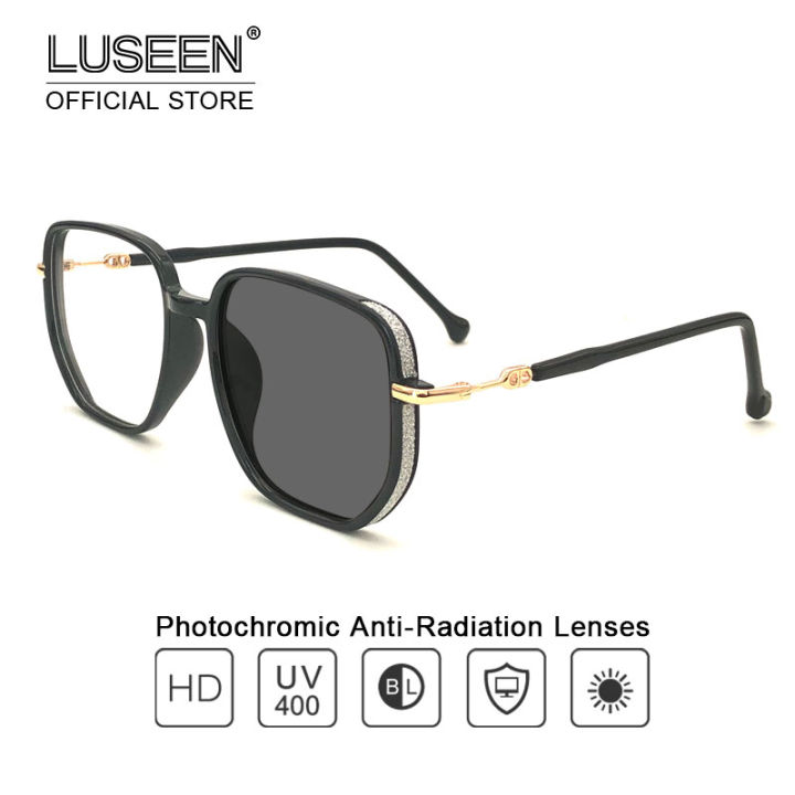 LUSEEN Photochromic Anti Radiation Eyeglass / Eyeglasses With Big TR ...
