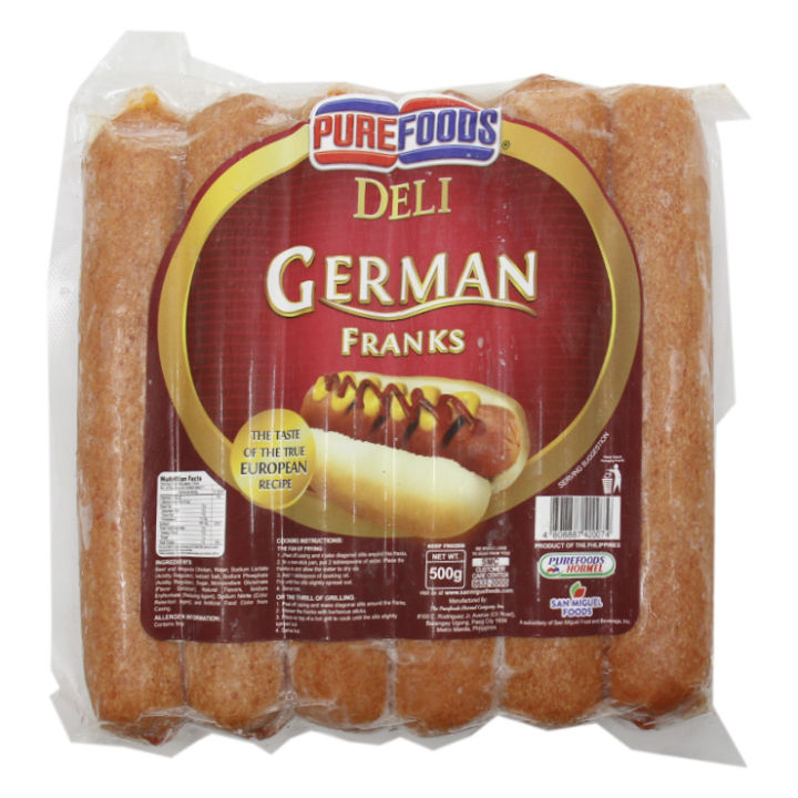 Purefoods German Franks Hotdog 500g | Lazada PH