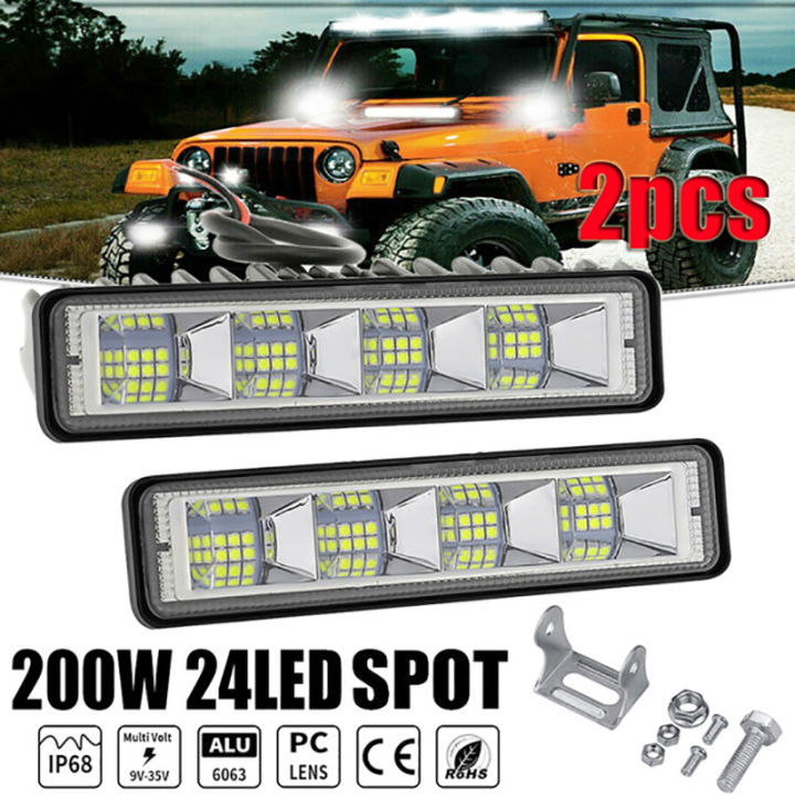 Autofun 6 Inci Lampu Kabut Mobil Sepeda Motor Suv Offroad Truk Led