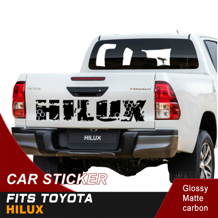 for TOYOTA HILUX Revo Car Decals Back Door Dirty Marks Graphic Vinyl ...
