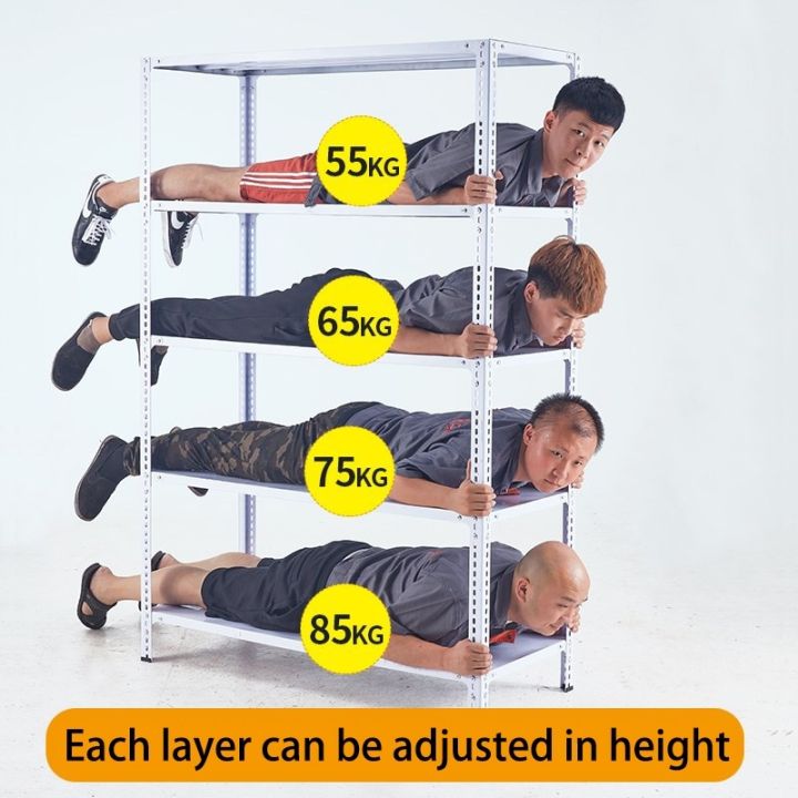 6 Layer Metal Rack Steel Self Heavy Duty organizer Shelves Boltless ...
