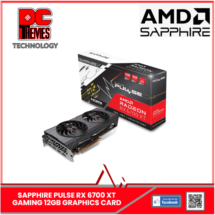 SAPPHIRE PULSE RX 6700 XT GAMING 12GB GRAPHICS CARD | Lazada Singapore