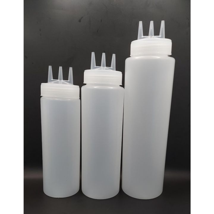 Chai Nhựa 3 Đầu Đựng Sữa Đặc, Đường, Xịt Tương Ớt - Chai Sốt 480ml | Lazada.vn