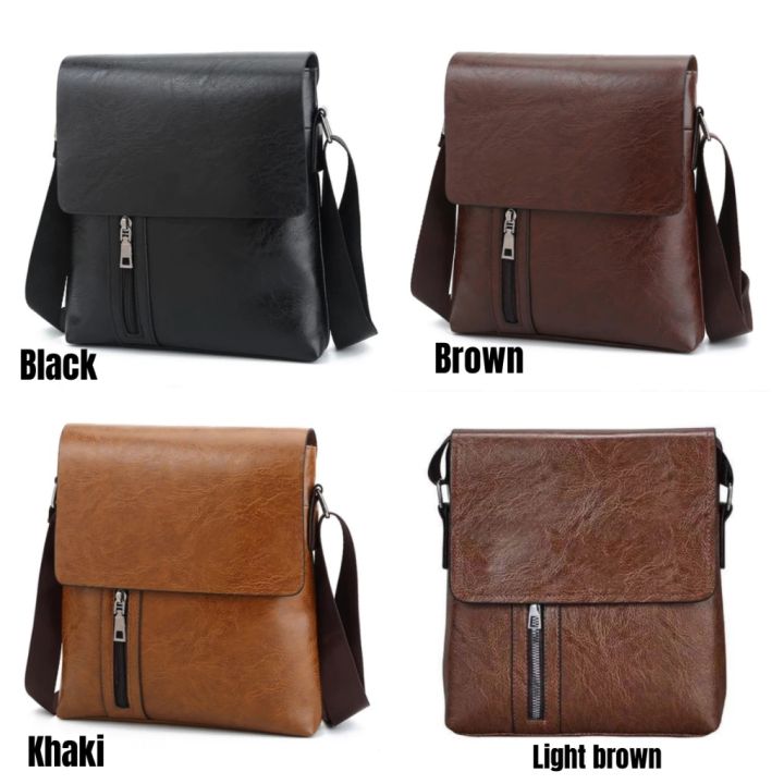 High Quality Men's One Shoulder Diagonal Bag Youth Vertical Square ...