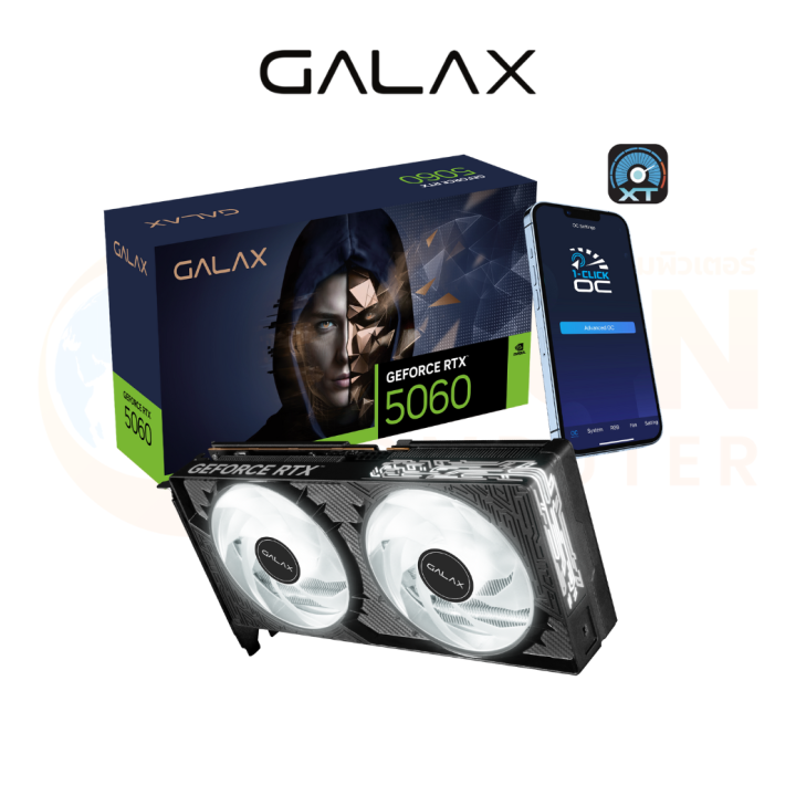 VGA การ์ดจอ GALAX GEFORCE RTX 5060 1-CLICK OC 8GB GDDR7 (LAUNCH EDTION) | Lazada.co.th