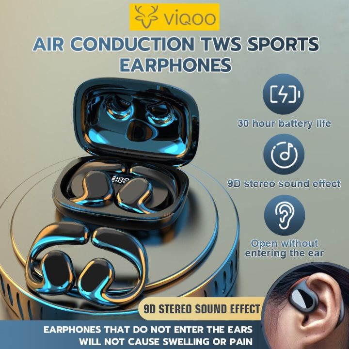 【COD】Viqoo D20 TWS Bluetooth Earphone LED Power Display Wireless ...