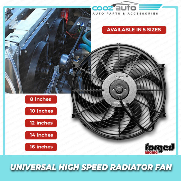Universal Forged Racing Radiator High Speed Radiator Fan Radiator ...