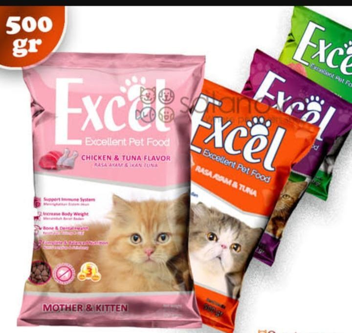 Excel cat food 500gr makanan kucing | Lazada Indonesia
