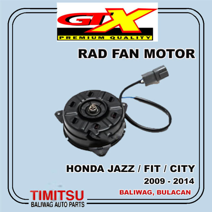 RADIATOR FAN MOTOR RAD FAN MOTOR HONDA JAZZ FIT CITY 2009 - 2014 GTX ...